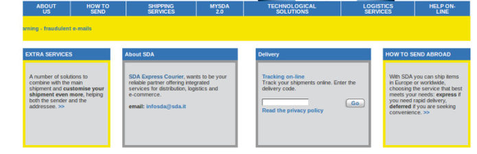 Suivi de livraison SDA : Suivre ses colis en Italie avec SDA